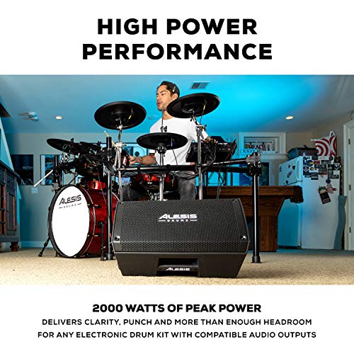 Alesis Strike Amp 8 - 2000-Watt Drum Amplifier Speaker for Electronic Drum Sets With 8-Inch Woofer, Contour EQ and Ground Lift Switch