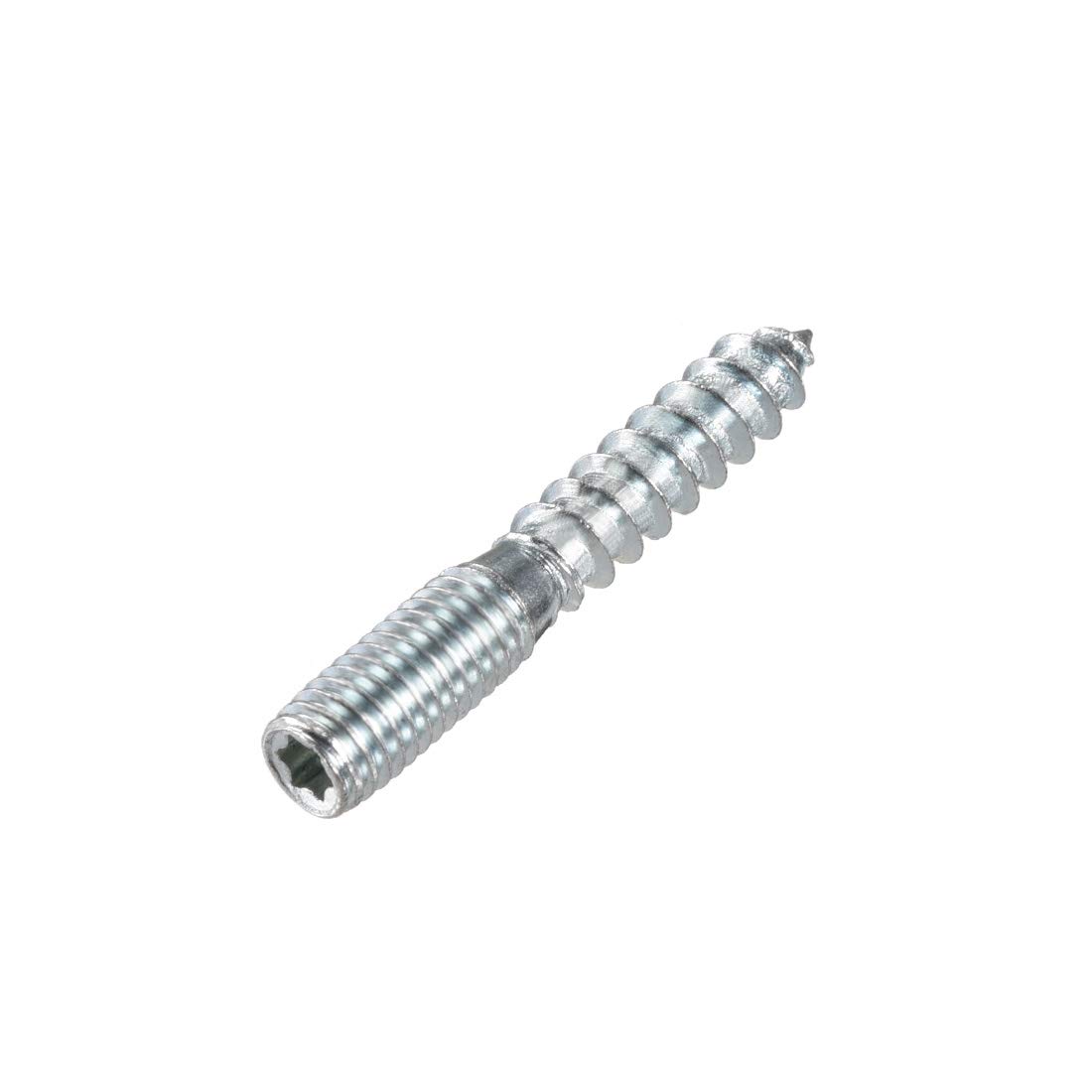 uxcell M8 Hanger Bolts Length 2"(50mm) Double Headed Bolts Self-Tapping Screw 8mm Wood Joint Furniture Legs 8pcs