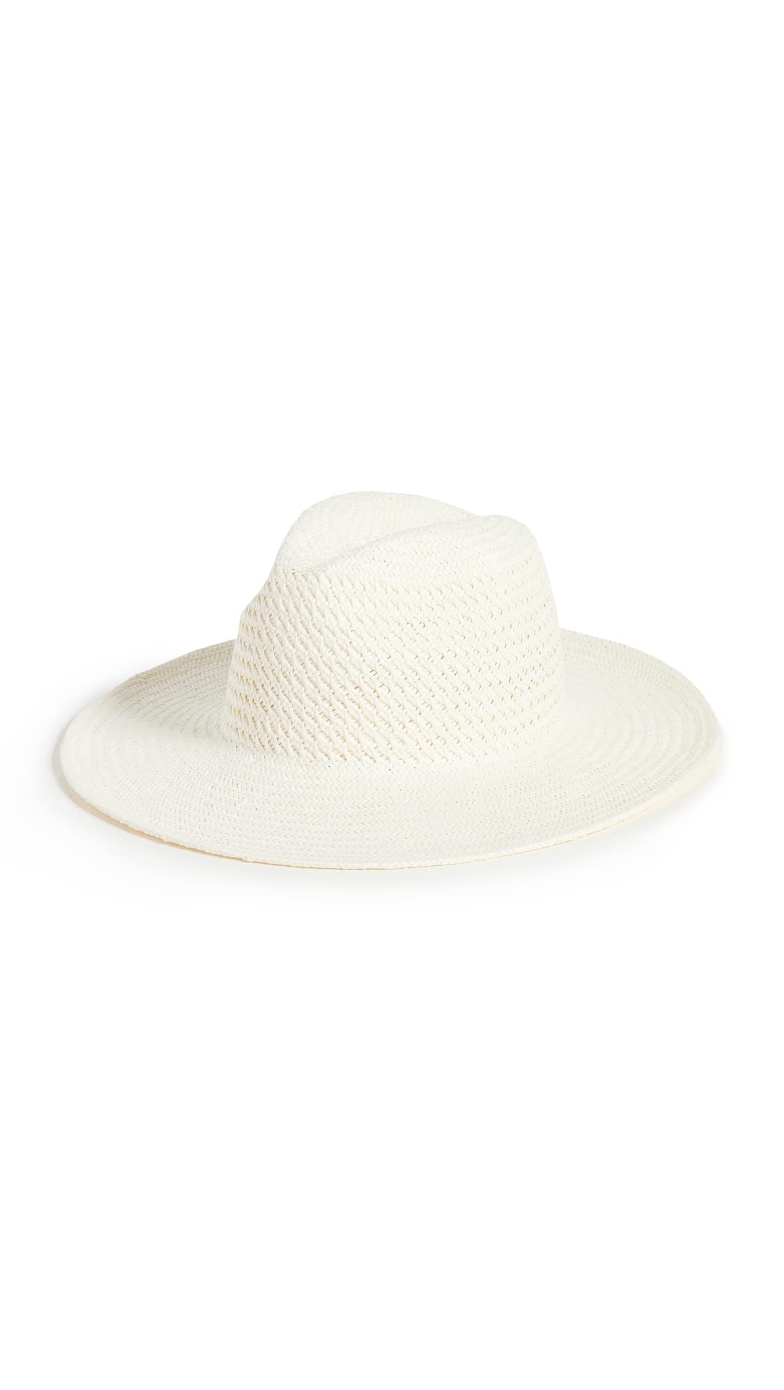 Hat Attack Women's Vented Luxe Packable Straw Hat, Bleach, White, One Size