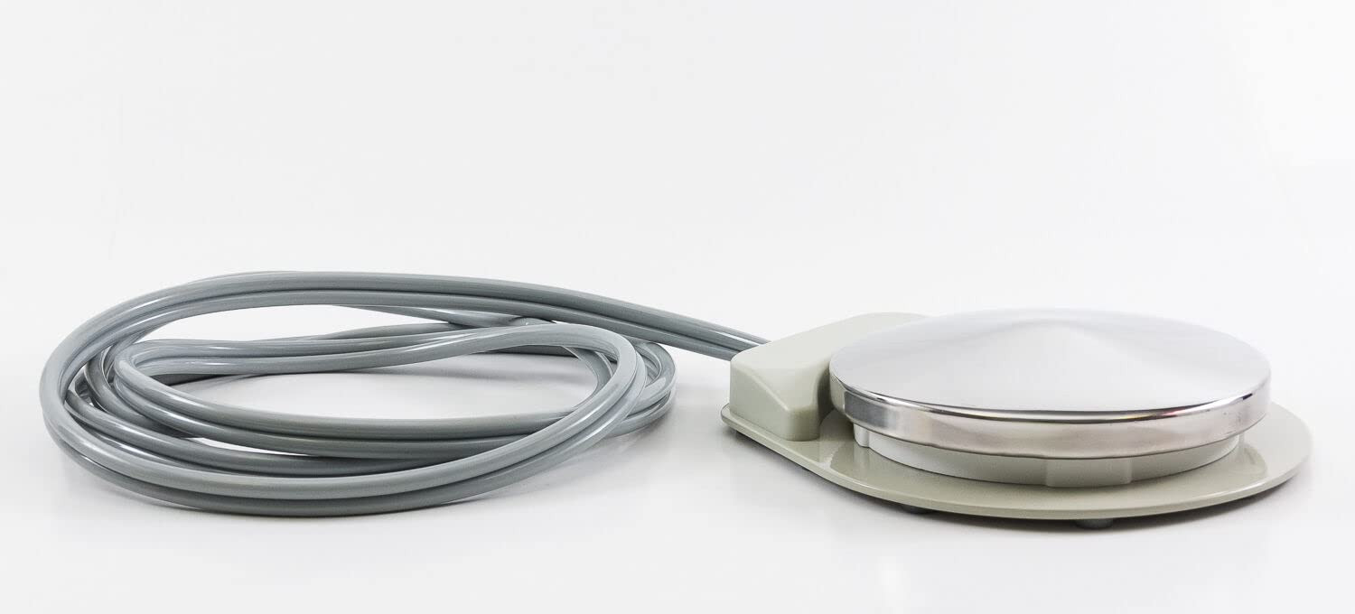 Standard Disc-Type Round Foot Control Pedal with 2 Hole Tubing for Dental Chairs