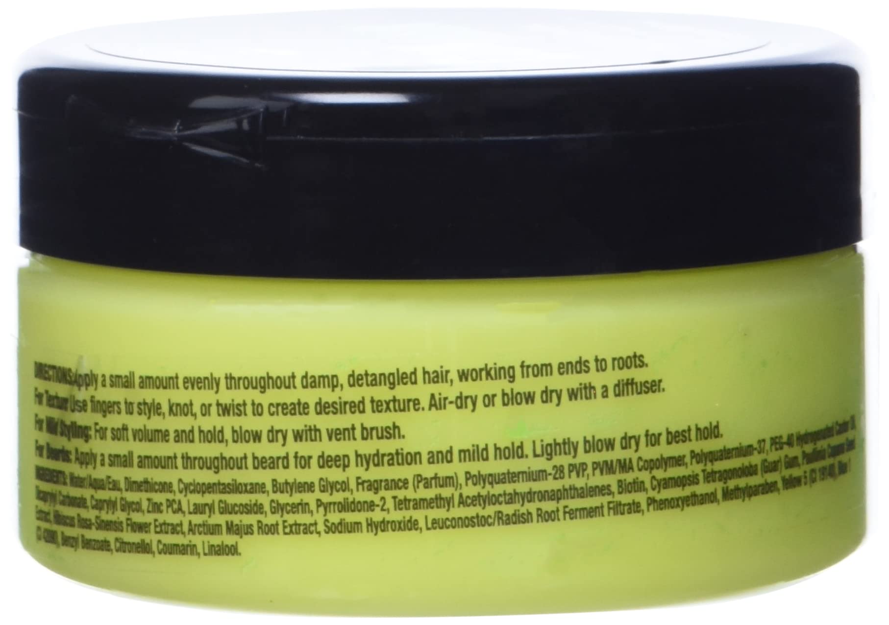 GIBS Con Man Hair & Beard Pudding - Leave-In Conditioner, Curl Definer,Green 7.5 Fl oz