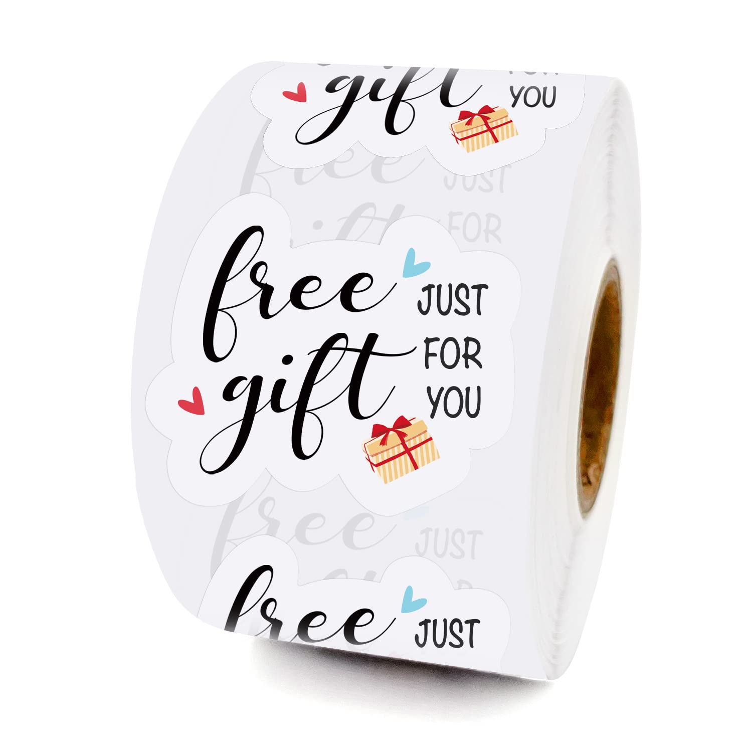 WHING Just for You Stickers Labels Small Business Online Shop Owners Order Packages Thank You Handmade Stickers, Irregular Shape Present Label for Business Gift Bags and Retailers, 500pcs