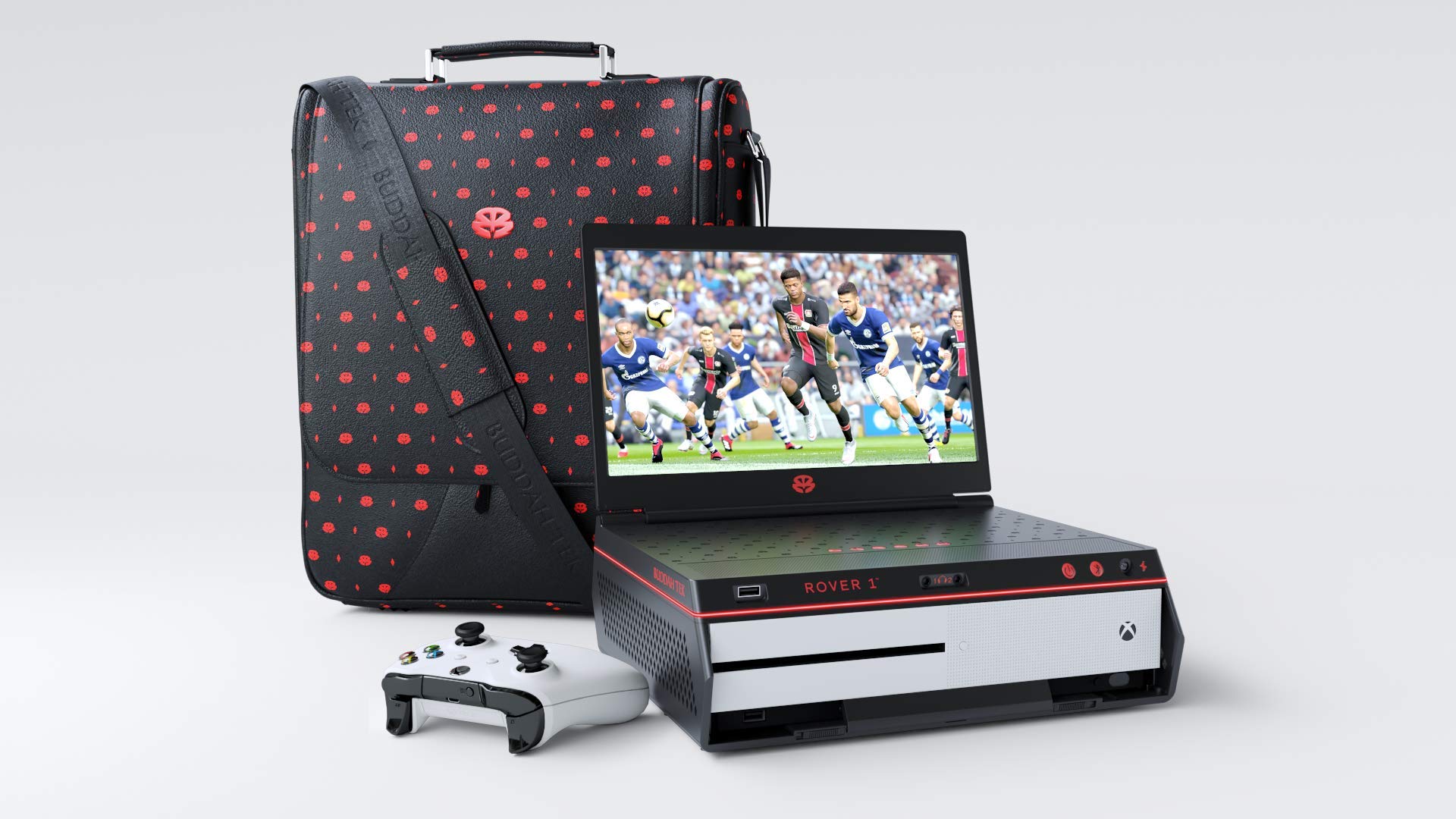 Buddah Tek Luxury Gaming Rover 1 + Rover 1 Messenger Bag Bundle for Xbox One S, Xbox One X, PS4 Slim and PS4 Pro! ( Consoles Not Included) - PlayStation 4
