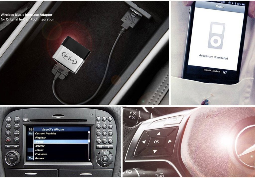Bovee Tune2air WMA1000 - Wireless Bluetooth Music Interface Adapter for Car Audio Integration