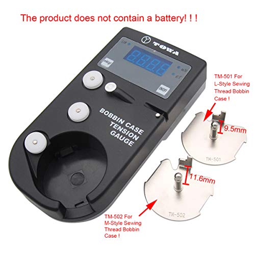 CKPSMS Brand - TOWA Digital Bobbin Case Tension Gauge Compare to TM-1 L-Style/TM-3 M- Style (DTM-A1+TM-501+TM-502)
