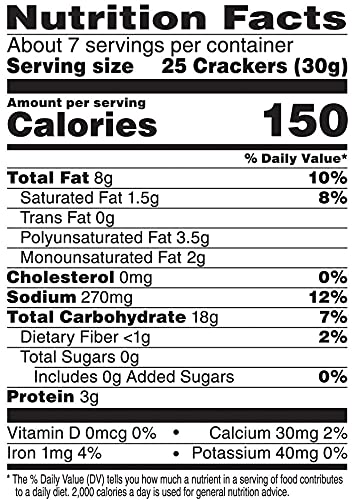 Cheez-It, Baked Snack Cheese Crackers, Cheddar Jack, 7oz (Pack of 6)