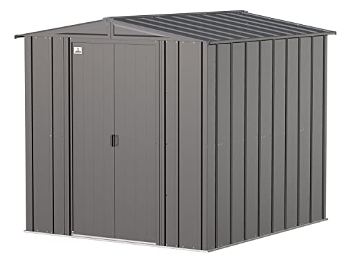 Arrow Classic Steel Storage Shed, 6x7, Charcoal