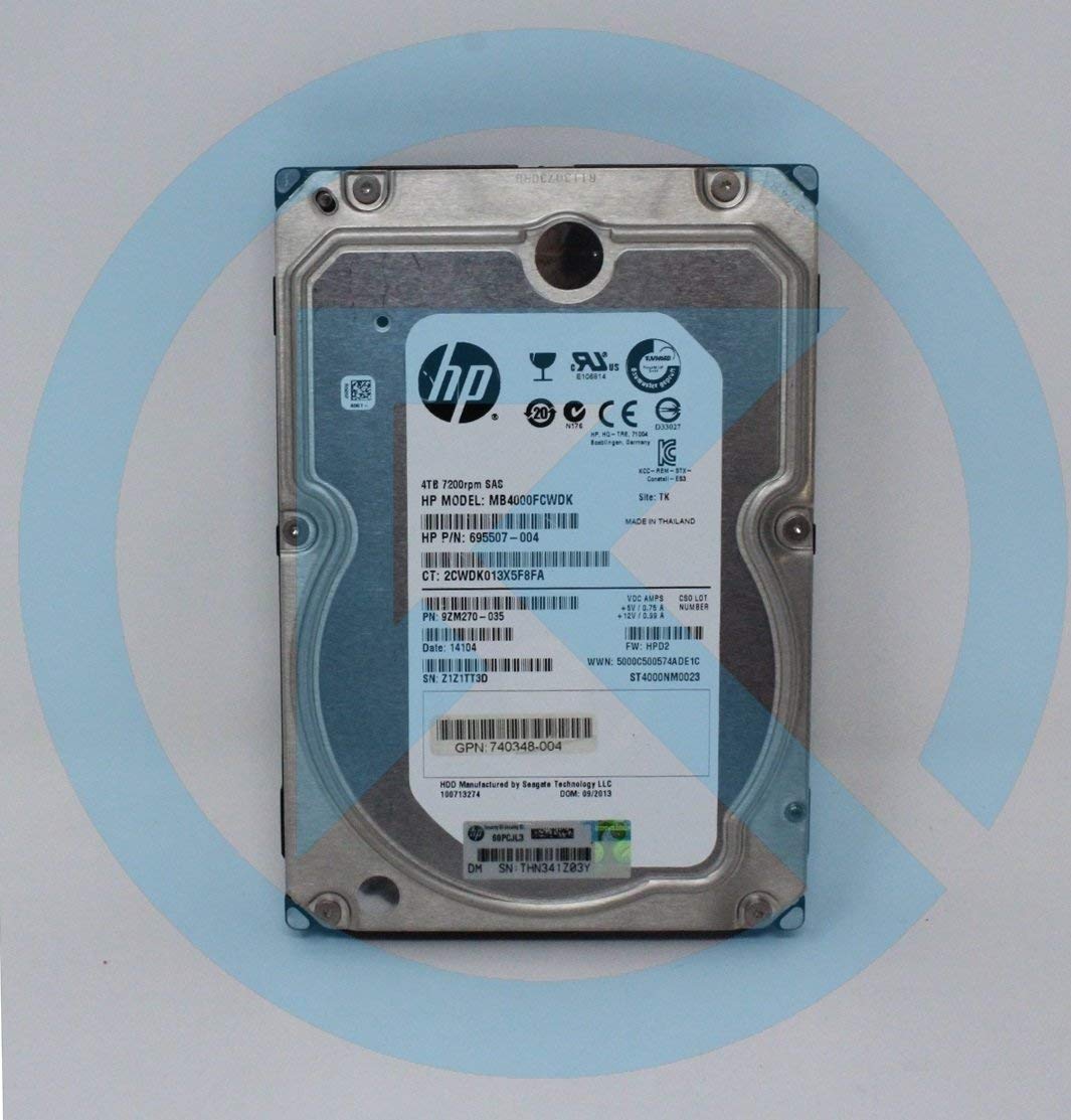 MB4000FCWDK HP 4-TB 6G 7.2K 3.5 SAS HDD (Renewed)