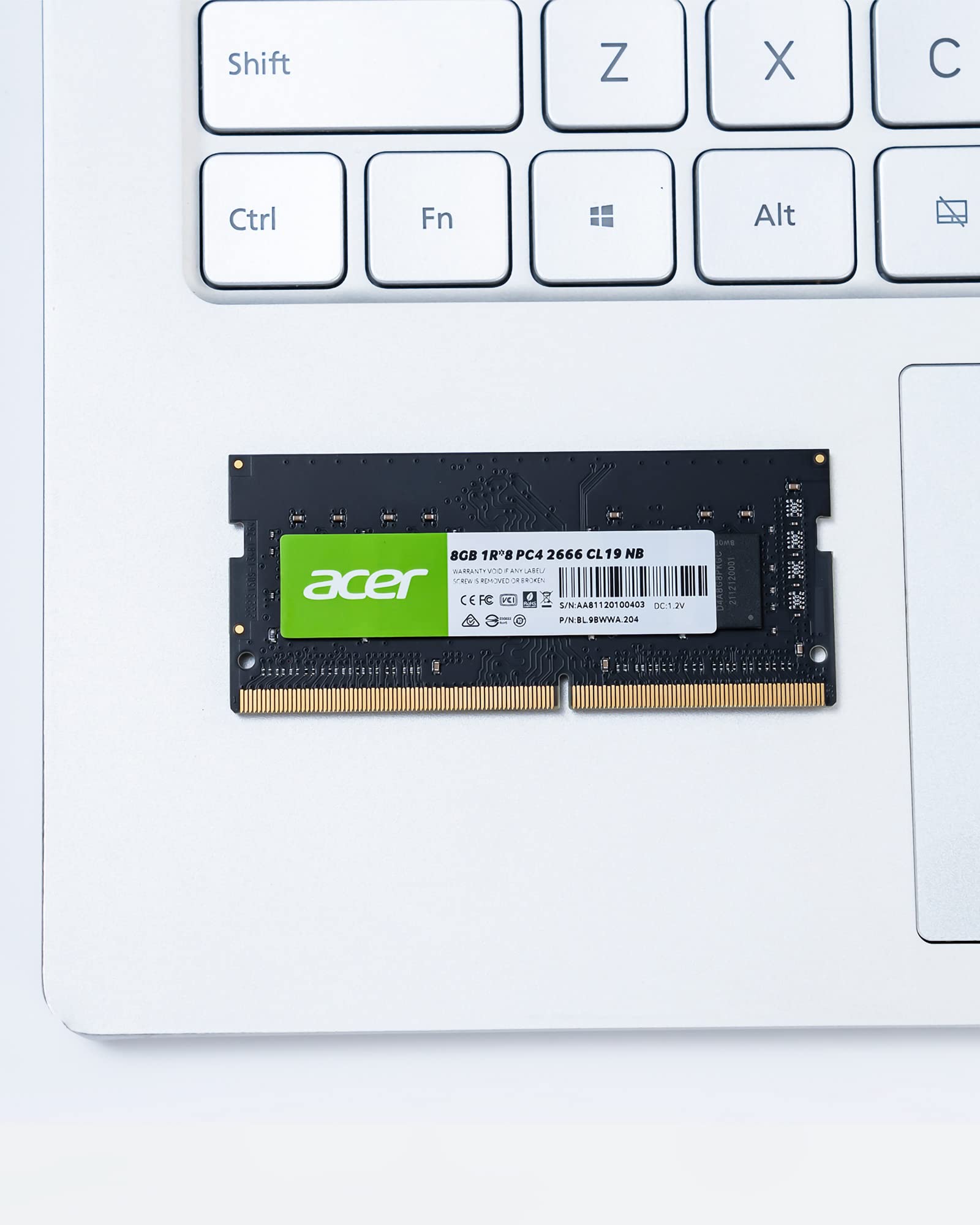 acer SD100 16GB RAM DDR4 (1x16GB) Laptop Ram 2666 MHz SODIMM PC4-2500 CL19 Memory 1.2v - BL.9BWWA.210