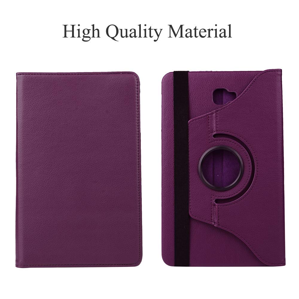 Tablet Case for Samsung Galaxy Tab A 10.1 2016 Model T580, EKVINOR Premium PU Leather 360 Degree Rotating Cover for Galaxy Tab A 10.1 inch