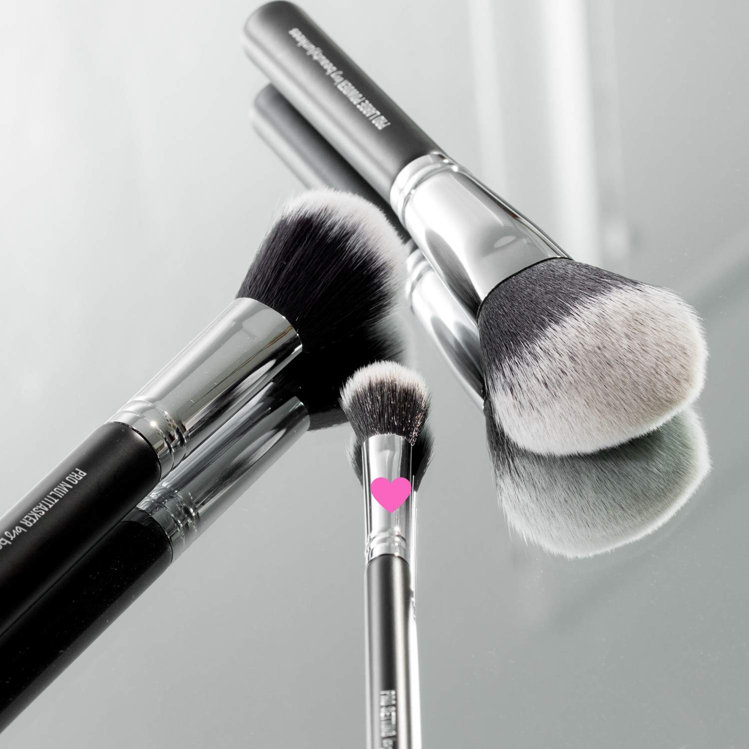 Under Eye Setting Powder Brush - Small Soft Fluffy Tapered Blending Makeup Brush, Set Concealer, Buffing, Baking, Finishing Loose, Pressed, Compact, Mineral Cosmetics, Synthetic, Cruelty Free Vegan