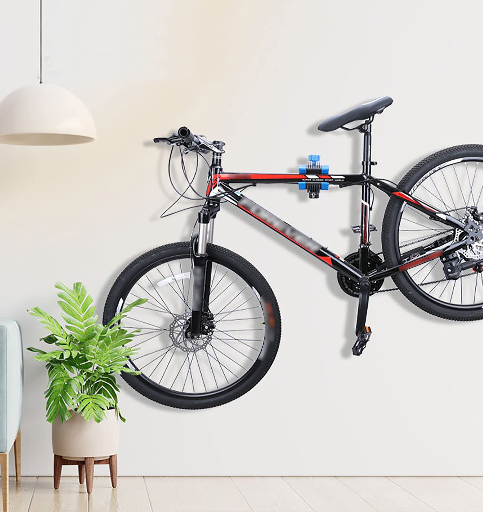 ACOSDIDES - Bike Wall Mount, Bicycle Maintenance Wall Mount Rack Clamp Foldable Bike Repair Work Stand Holder Hanger 180 ° rotatable - Scalable Storage - Space Saving Suitable for most bikes