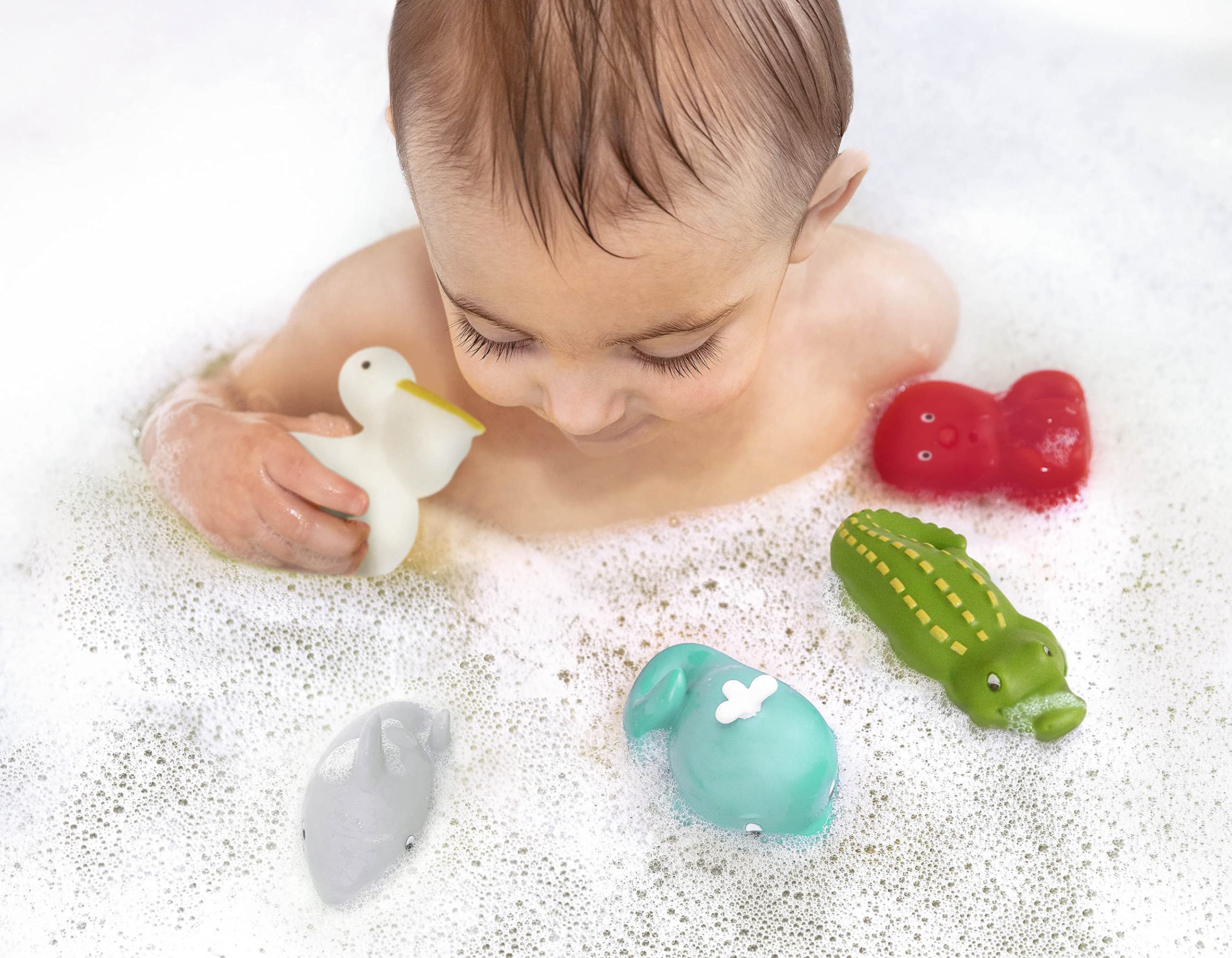 Battat – Assorted Bath Toys – 9Pcs Animal Squirters – Water Squirt Toys – Bath & Pool – 10 Months + – Bath Buddies (9Pcs)