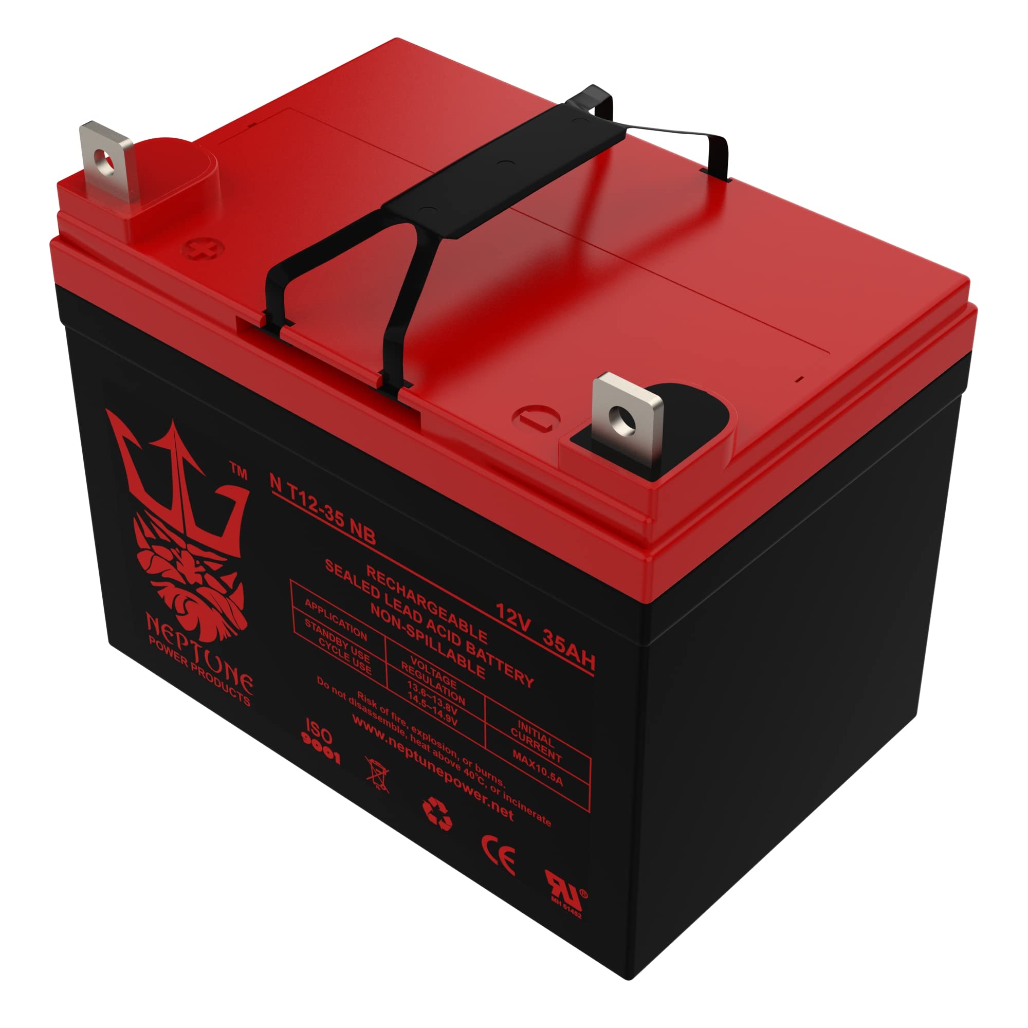 Neptune Power Products Brand Brand 12V 35AH NT12-35 NB Battery Replacement Battery for Pride Jazzy Select Electric Wheelchair by Neptune - 2 Pack