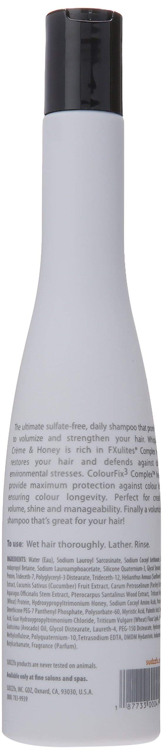 SUDZZFX Whipped Crème & Honey Volumizing Shampoo, 10.1 Fl Oz ColourFix Leave-In Conditioner, 8.5 Fl Oz