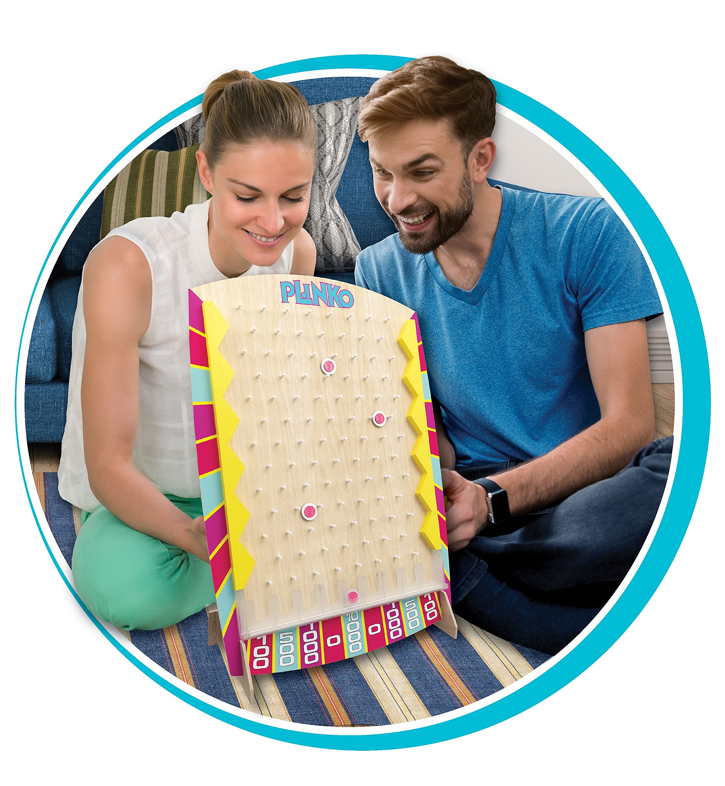 Buffalo Games - The Price is Right - Plinko - Favorite Gameshow on Tabletop - Disc Dropping Fun - Great for Game Night - Ages 8 and Up