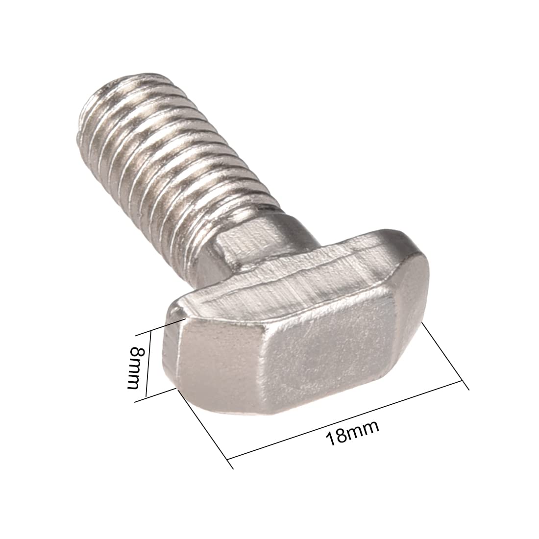 uxcell M8x20mm T-Slot Drop-in Stud Sliding Screw Bolt Carbon Steel 20pcs for 40 Series European Standard Aluminum Profile