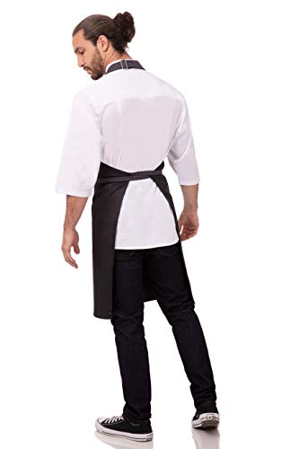 Chef Works Unisex Boulder Bib Apron, Purple Black, One Size