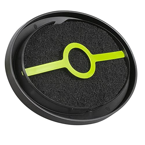 Chef'n Natural Charcoal Compost Filter, Dimensions - oval, approx. 6-1/2 x 5 inches, 3/8 inch thick, Black