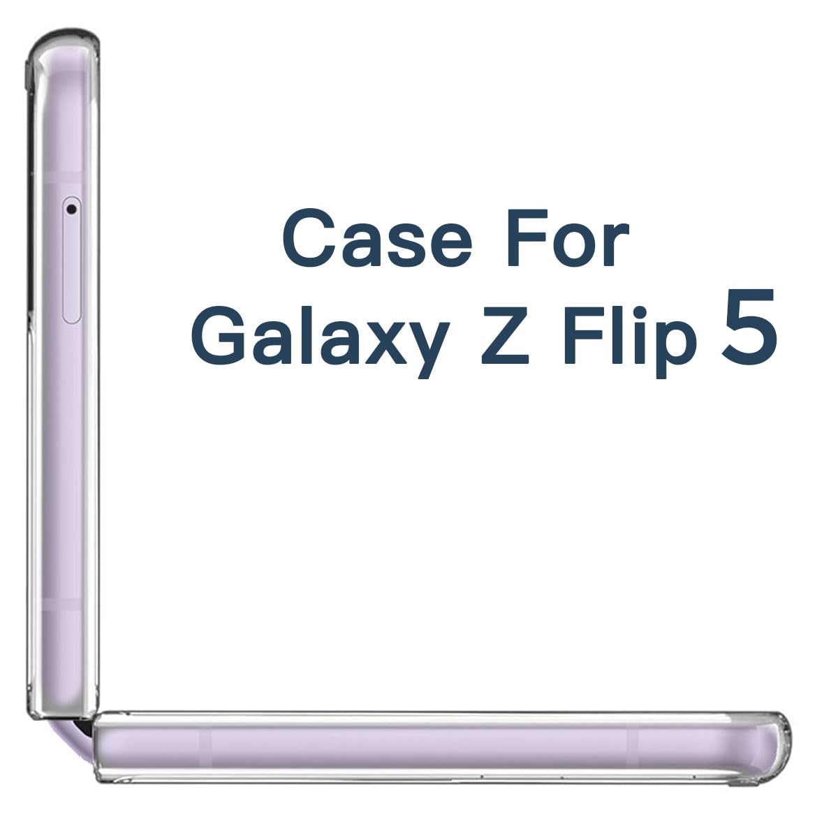 AICase for Samsung Galaxy Z Flip 5 Case Clear, [Anti-Yellow] Ultra-thin Slim Fit Transparent Hard PC Phone Case for Samsung Flip 5 5G