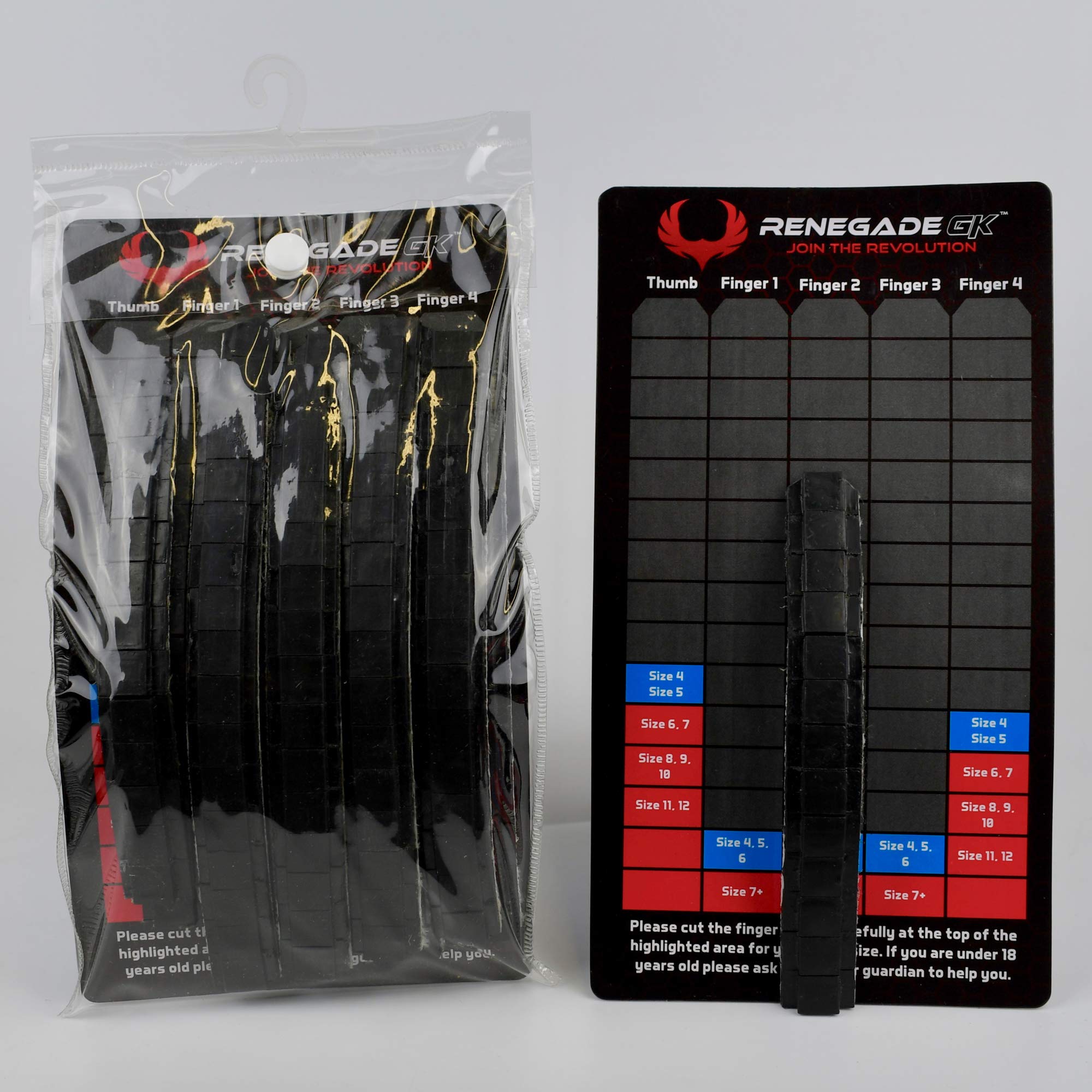 Renegade GK Endo Pro-Tek Fingersaves (Set of 10) Fits Goalkeeper Gloves Sizes 4-12, Maximum Protection