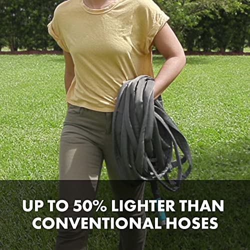 Aqua Joe AJFJH50-58-PRO FiberJacket Non-Expanding Kink-Free Garden, RV, Marine and Camper Hose, Ultra-Lightweight, Drinking Water Safe, ft, 50-Feet x 5/8-Inch