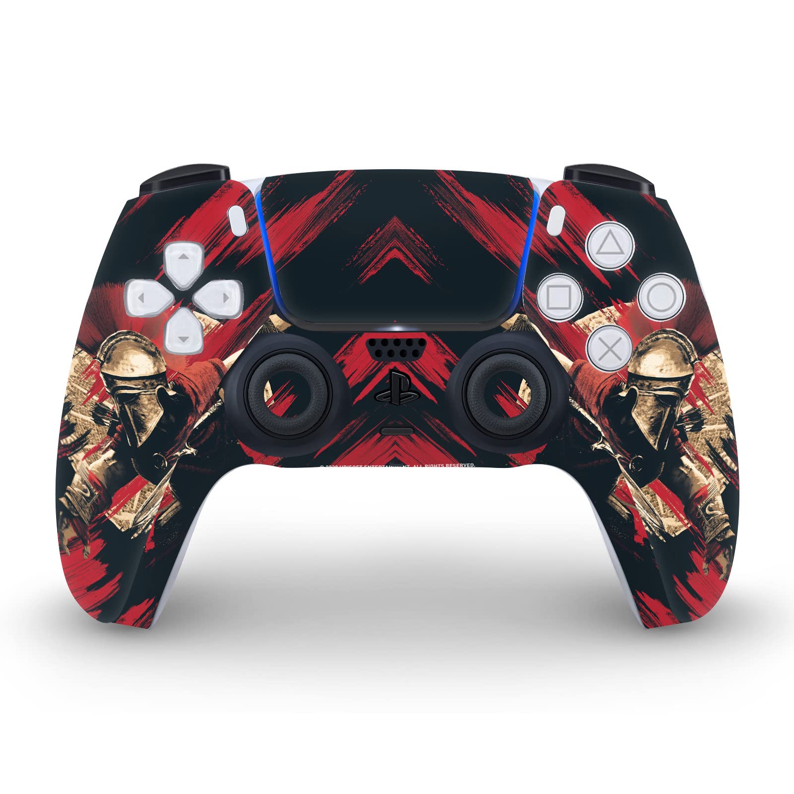 Alexios with Spear Odyssey Artwork Matte Vinyl Faceplate Sticker Gaming Skin Case Cover Compatible with Sony Playstation 5 PS5 Disc Edition Console & DualSense Controller