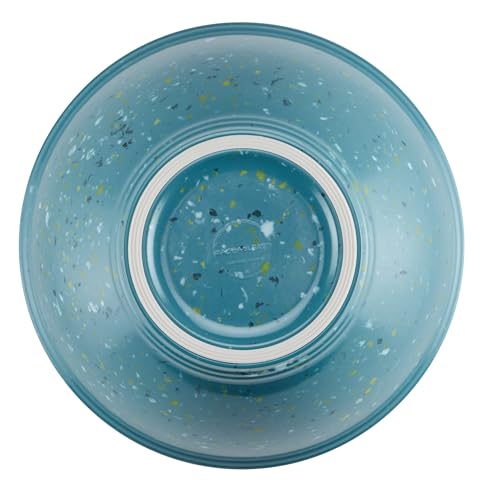 Rachael Ray Accessories Kitchen Pantryware Multi Purpose/Salad Serveware/Melamine Garbage Bowl, 4 Liters, Agave Blue