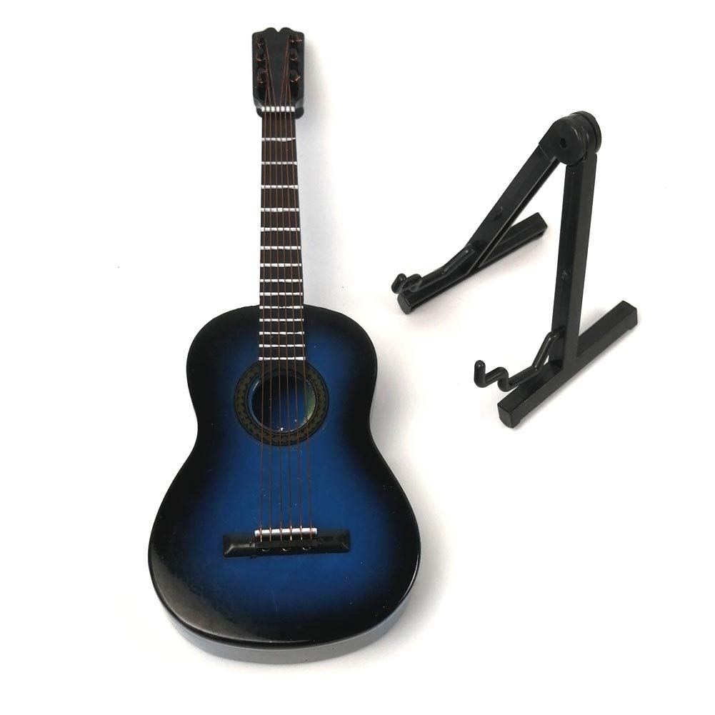 ALANO 17cm blue Classic Guitar Model Musical Instrument Miniature Electric Guitar