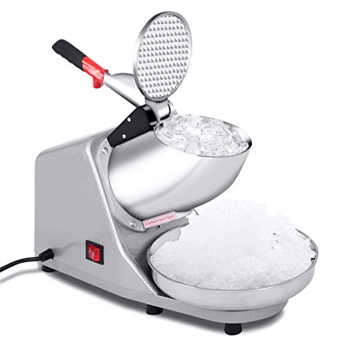 GoplusĀ® Electric Ice Crusher, Ice Shaver Machine, Snow Cone Maker, Shaved Ice Machine, 143 Lbs