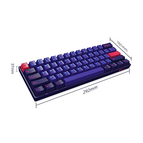 EPOMAKER ACR98 Mini 78-Key Wired Hotswap Mechanical Gaming Keyboard with Acrylic Case & RGB Backlight, Double-Shot PBT Keycaps, NKRO Programmable for Gamers/Mac/Win (Gateron Orange Switch)