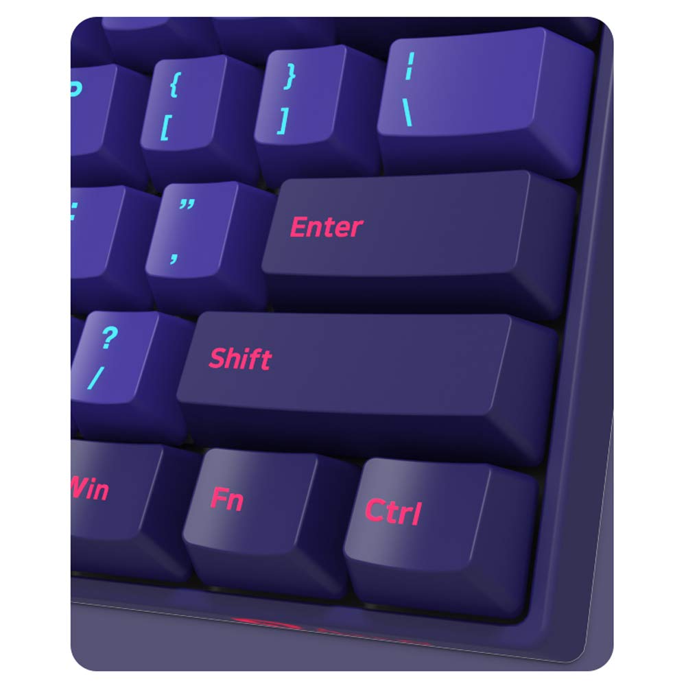 EPOMAKER ACR98 Mini 78-Key Wired Hotswap Mechanical Gaming Keyboard with Acrylic Case & RGB Backlight, Double-Shot PBT Keycaps, NKRO Programmable for Gamers/Mac/Win (Gateron Yellow Switch)