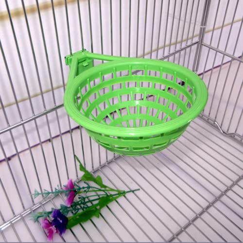 FKUMLUN 3PCS Bird Nest Canary Finch Parrot Nest Plastic Hollow Hanging Cage Eggs Hatching Tool Bird Breeding Hut Nest Small Birds Pet Cage Accessory (5.9inches)