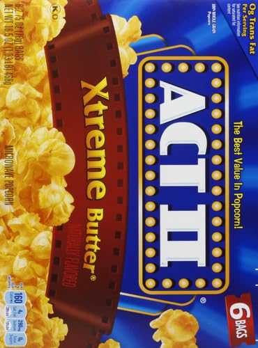 ACT II Xtreme Butter Popcorn, 2.75 Oz, 6 Ct