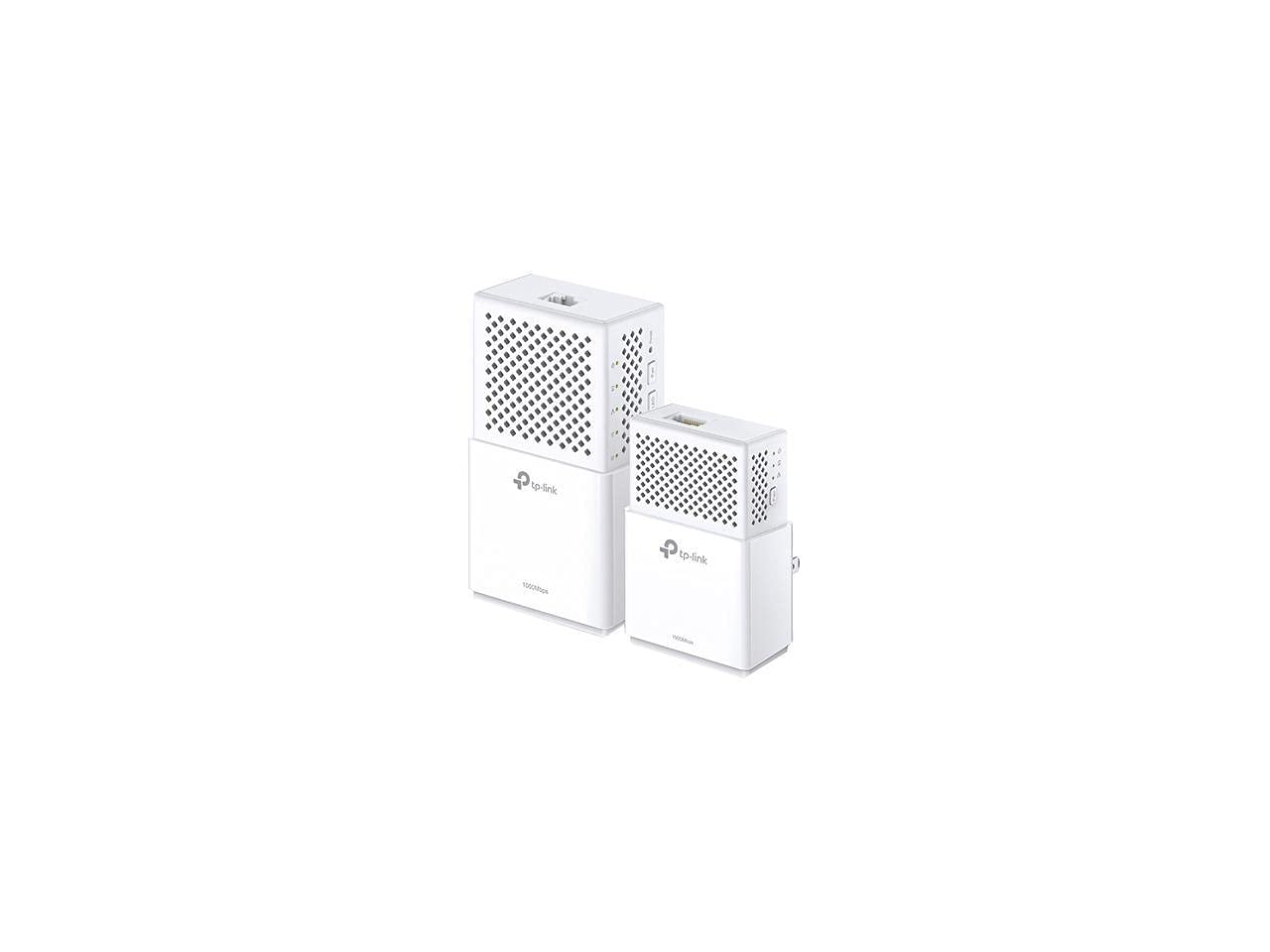 TP-Link AV1000 Powerline WiFi Extender(TL-WPA7510 KIT)- Powerline Adapter with Dual Band WiFi, Gigabit Port, Plug&Play, Power Saving, Ideal for Smart TV, Online Gaming