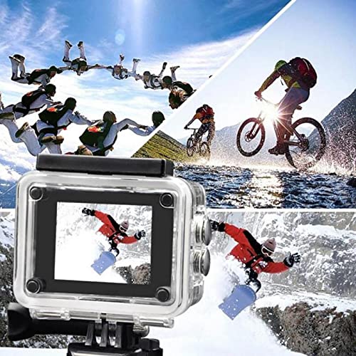 Action Camera 2021 New Action Camera，12MP HD 1080P 32GB， Underwater Waterproof Camera 4k，Helmet Vedio Sports Pro Cam Mini DV Video Camera HD (Color : Blue, Size : Medium)