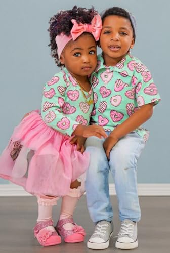 Unique Baby Boys Valentines Day Donut Hearts Polo Shirt (2t, Donut Hearts)
