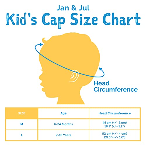 JAN & JUL Kids Baseball Cap for Girl, Pink Cotton Hat (Watermelon, 2-12 Years)