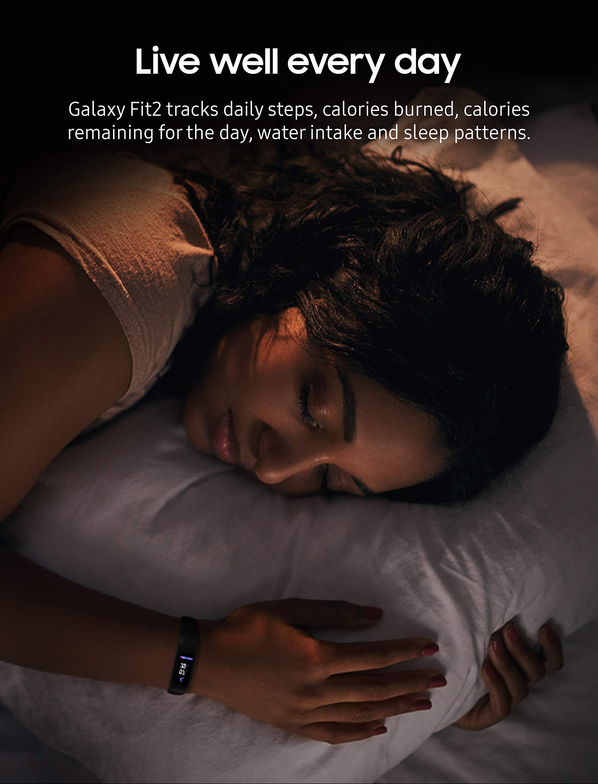 Samsung Galaxy Fit 2 Bluetooth Fitness Tracking Smart Band β Black (US Version) (Renewed)
