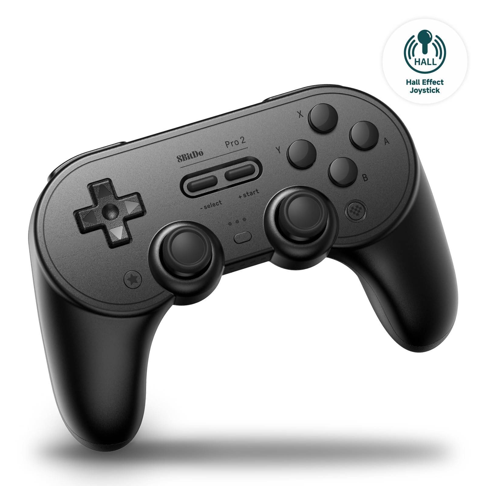 8Bitdo Pro 2 Bluetooth Controller - for Switch PC Windows Android MacOS Steam Raspberry Pi (Red)
