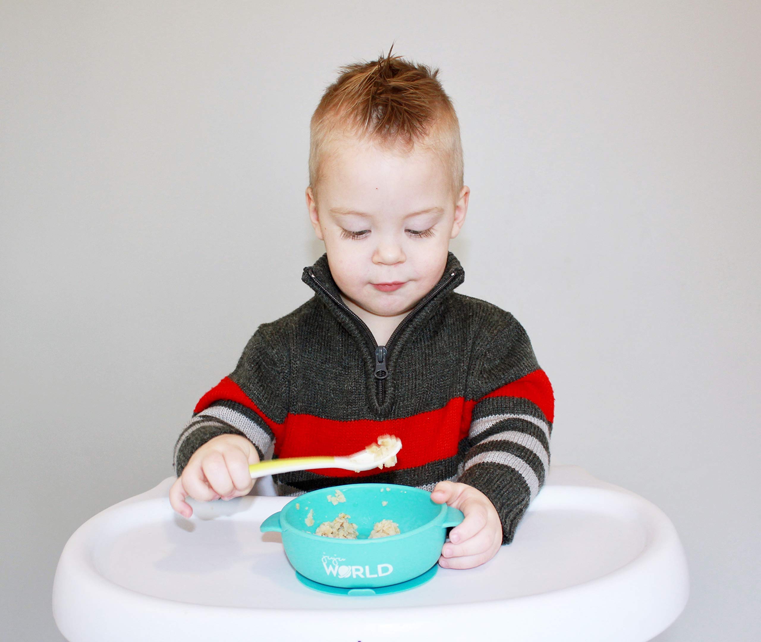 Juju World 3 Baby Bowls with High Suction Base Set - Great for Feeding Kids & Toddlers - Fridge, Microwave & Dishwasher Compatible - Eco-Friendly, BPA Free Silicone