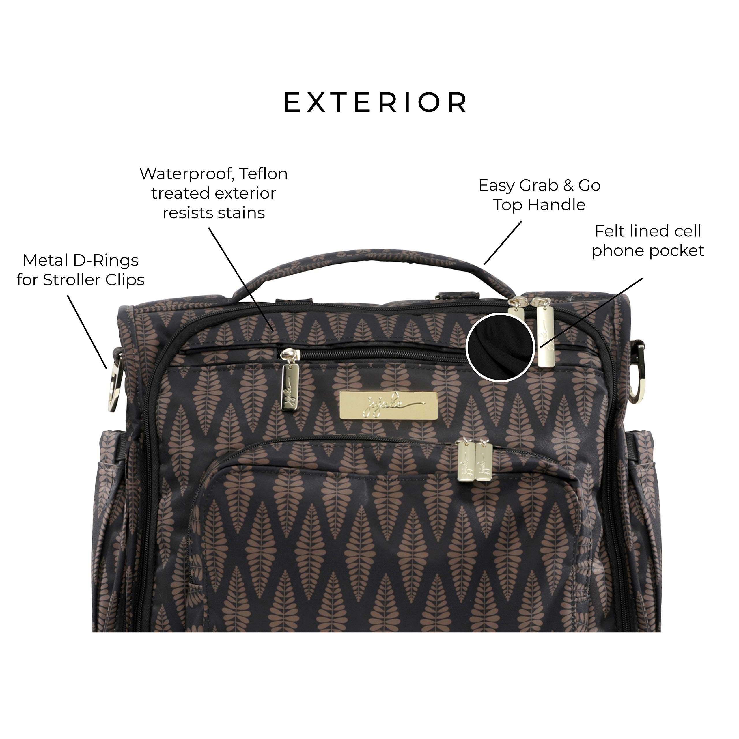 JuJuBe B.F.F Multi-Functional Convertible Diaper Backpack/Messenger Bag, Legacy Collection - The Versailles