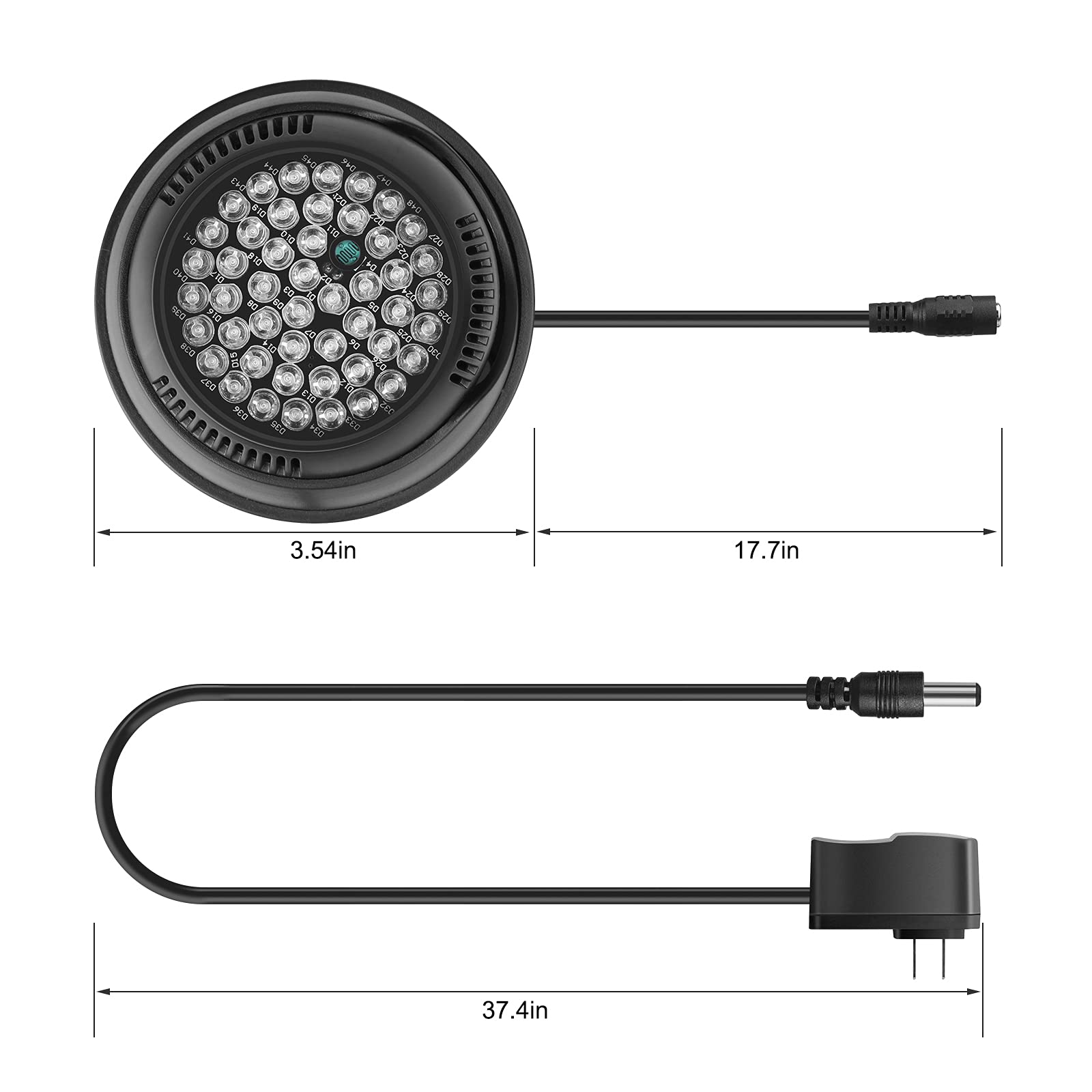 Esimen Infrared Flood IR Light Compatible for Meta Quest 3 Quest 2 IR Illuminator,PSVR 2 Hand Tracking Immersive No-Light Anti-Interference, Increase Tracking Sensitivity Reduce Drift