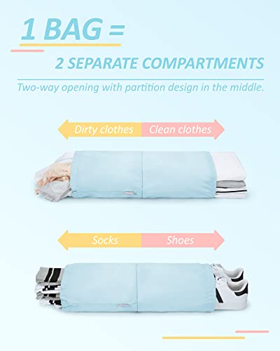 Compression Packing Cubes for Suitcases, BAGSMART 4 Set Travel Organizer Cubes for Travel Essentials, Expandable Luggage Suitcase Organizer Bags Set, Lightweight Packing Organizers as Travel Accessories for Women / Men