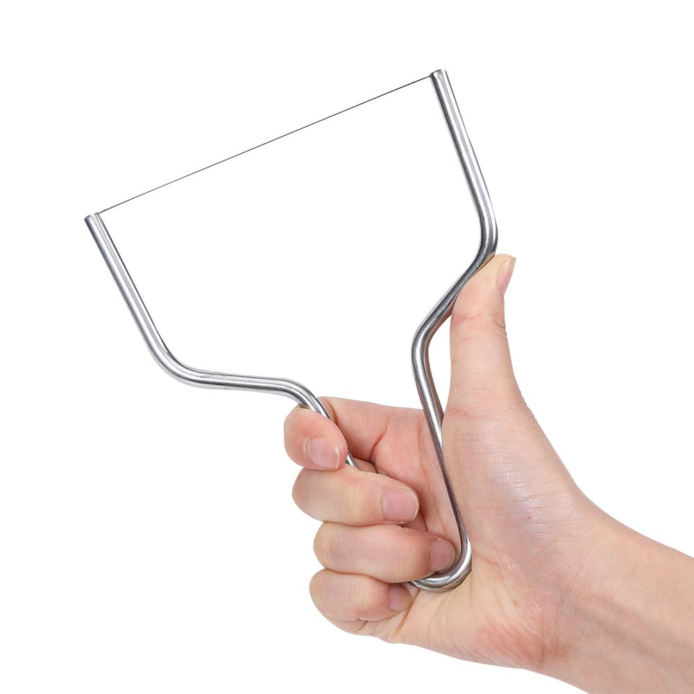 ACKEIVTO Cheese Lyre, Cheese Slicer, Stainless Steel Cheese Slicers with Wire, Handheld Butter Cutter Tools for Soft Hard Block Cheese