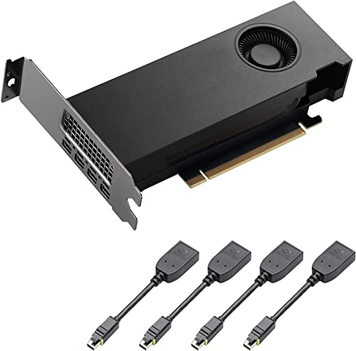 Computer Upgrade King NVIDIA RTX A2000 6GB GDDR6 (~3050) Low Profile LP PCIe Professional Gaming Graphics Card with Full and Half Height Brackets (B-Grade)