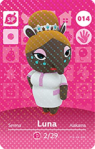 Luna- JORDEN Animal Crossing Happy Home Designer Amiibo Card - 014 By JORDEN