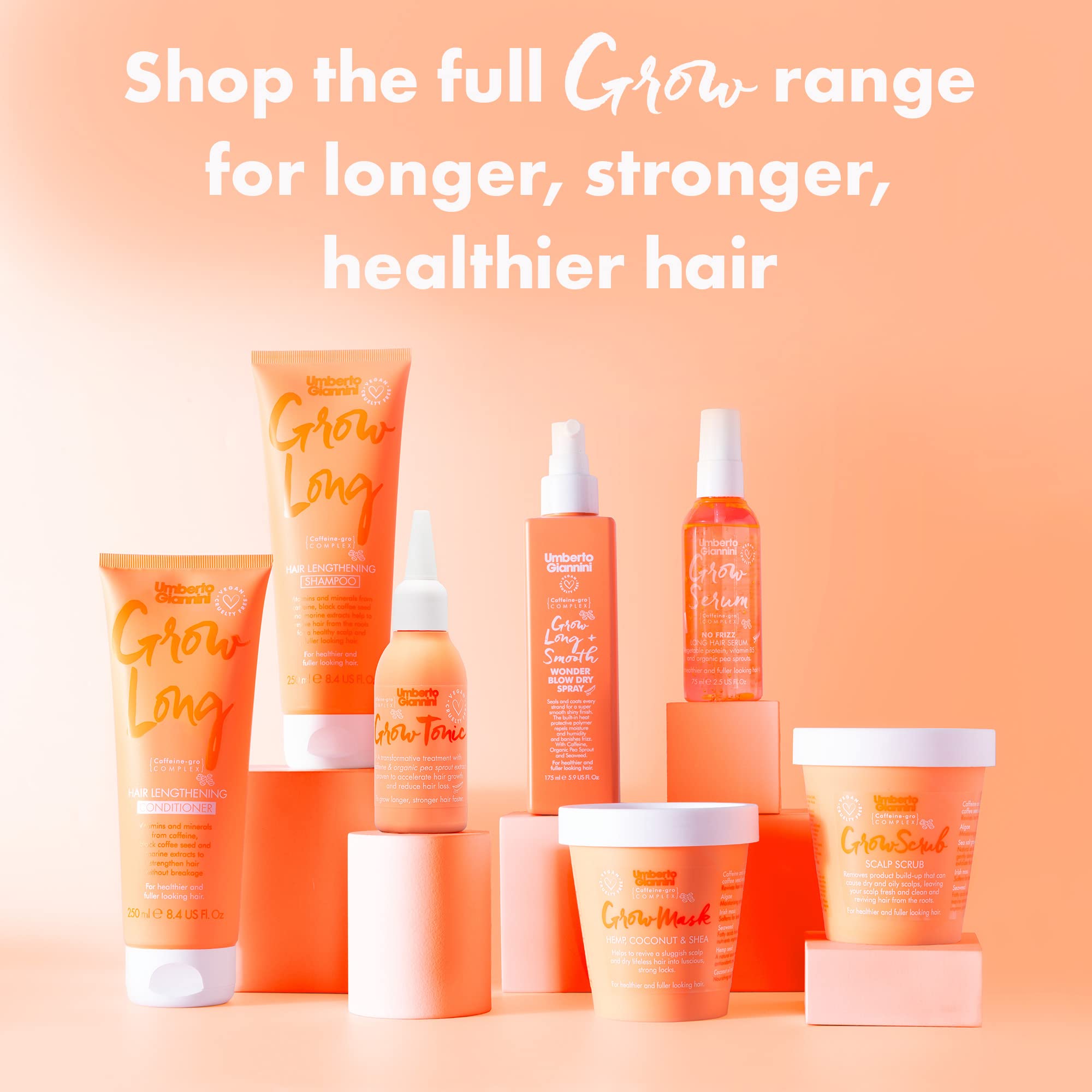 Umberto Giannini Grow Long Lengthening Conditioner Hydrate and Strengthen Vegan Cruelty Free