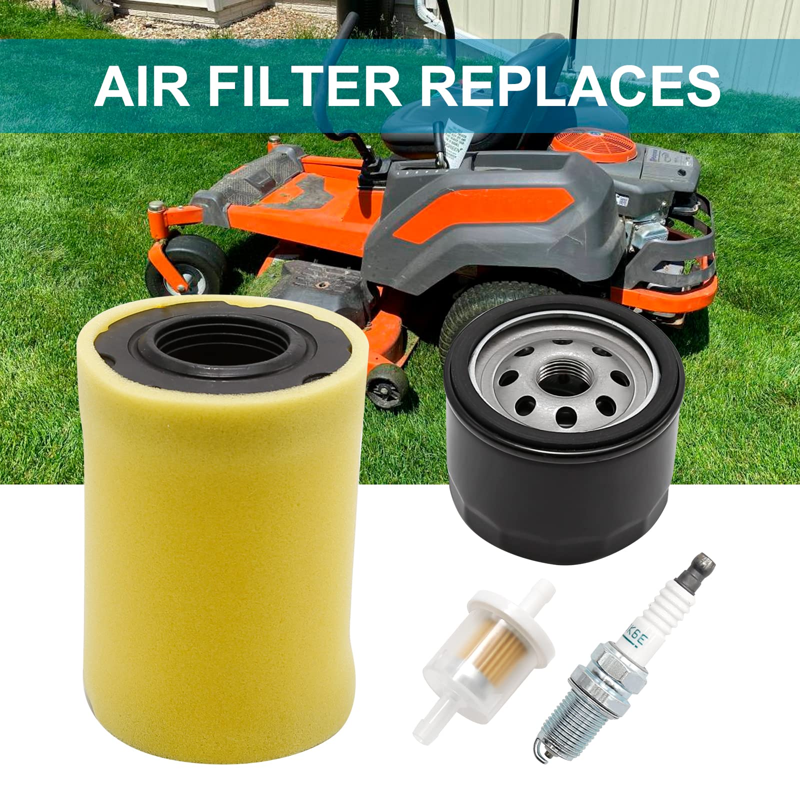 796031 Air&Oil Filter Kit Replacement for BS 591334 594201 796031 John Deere Husqvarna D100 D110 D125 D130