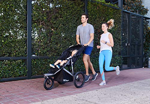 Joovy Zoom 360 Ultralight Jogging Stroller, Large Canopy, Lightweight Jogger, Extra Large Air Filled Tires, Black